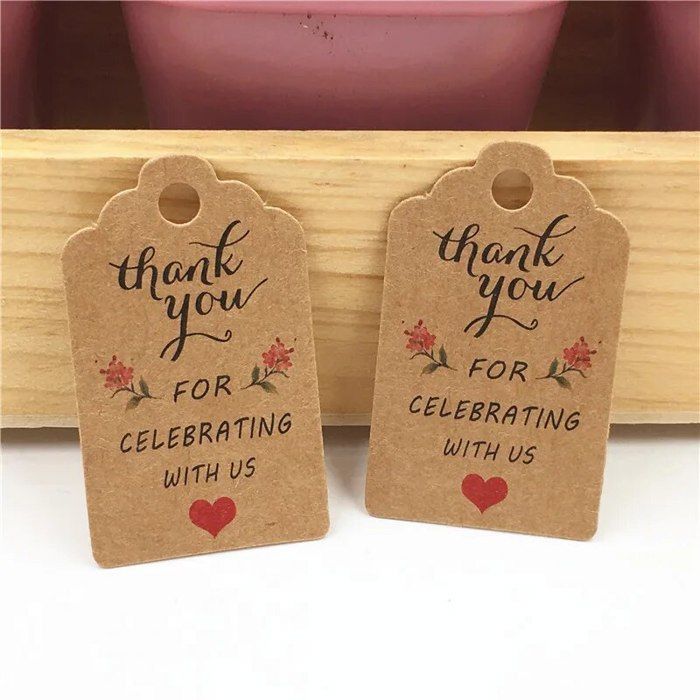 Carte en papier kraft festonné,étiquette vierge,étiquette de prix pour ...