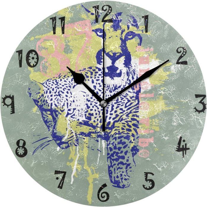 Papillon Rose Pendule Murale Décoratif Moderne Horloge De Mur ...