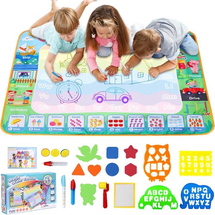 Tapis Dessin Eau Enfant 120 X 90 Cm Aqua Doodle Matte Aqua Tapis De ...