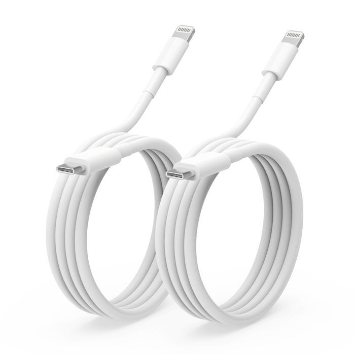 Câble USB C vers Lightning 1M, 2 X Cables Chargeur Apple iPhone Cable ...