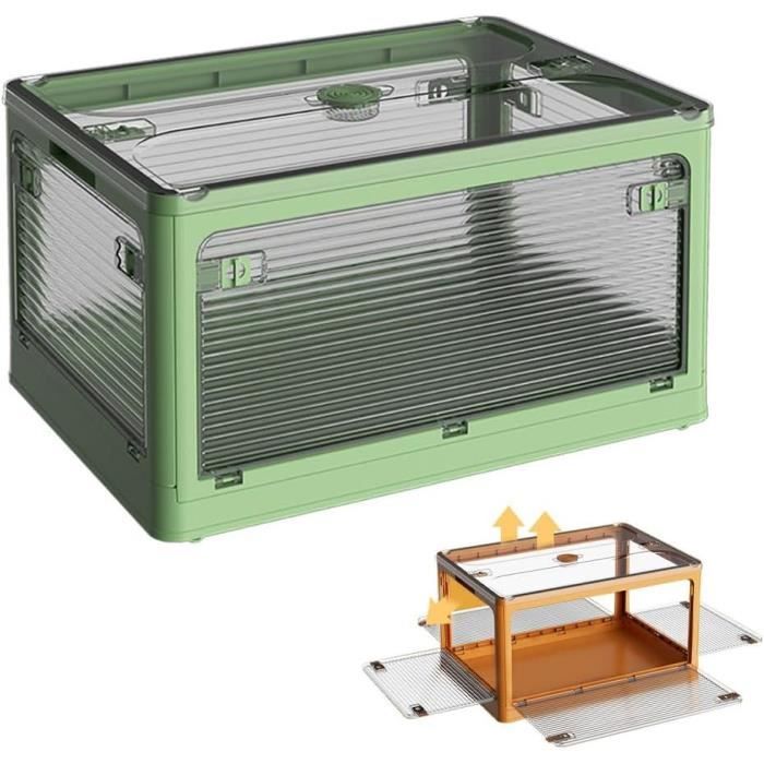 Boîtes De Rangement Avec Couvercle, Bac Rangement Plastique Pliable ...
