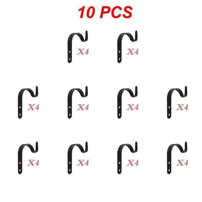 40 crochets en fer - Crochet mural en fer en forme de S, Support de pot ...