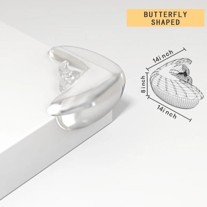 Butée-cale-porte,Protège-coins de fenêtre de sécurité en silicone ...