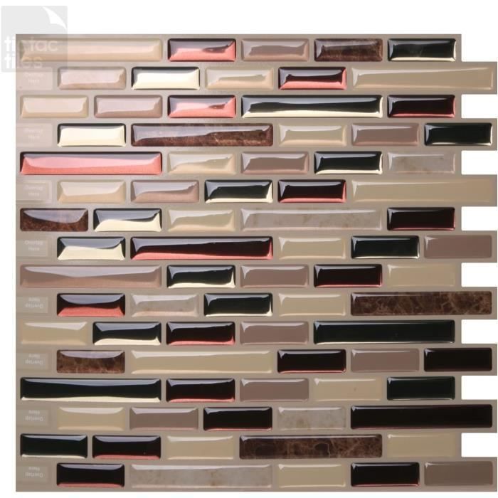 25X25Cm, 5 Pièces 3D Carrelage Adhésif Mural Stickers Carrelage ...