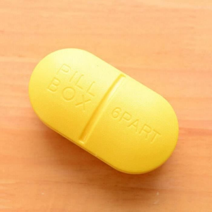 Pilulier Semainier Mini 6 Slots Portable Vitamin Medical Pill Box ...