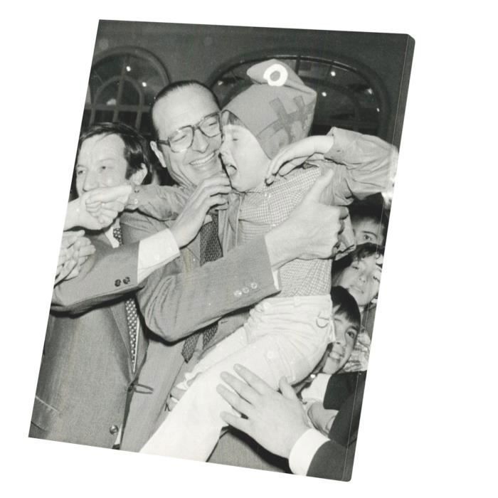Tableau Décoratif Jacques Chirac Vintage President France Enfant Pleure ...