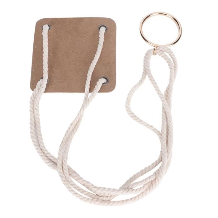 Fdit Porte-plante Support Suspendu de Pot de Fleurs avec Base en Cuir ...