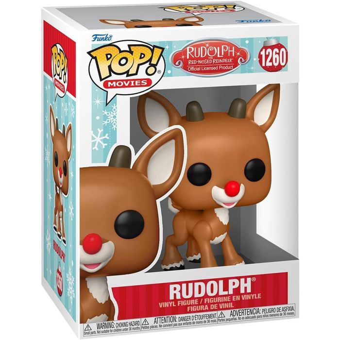 Figurine - FUNKO - Rudolph the Red Nose Reindeer - Blanc - Pour enfants ...