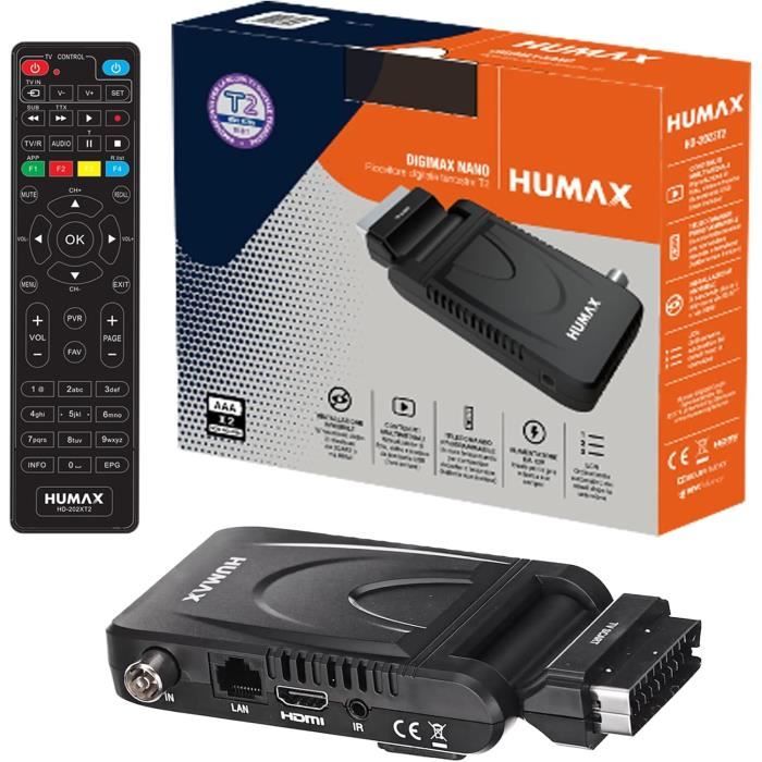Décodeur numérique terrestre - HUMAX - HD-2023T2 - Tuner T2 H.265 ...