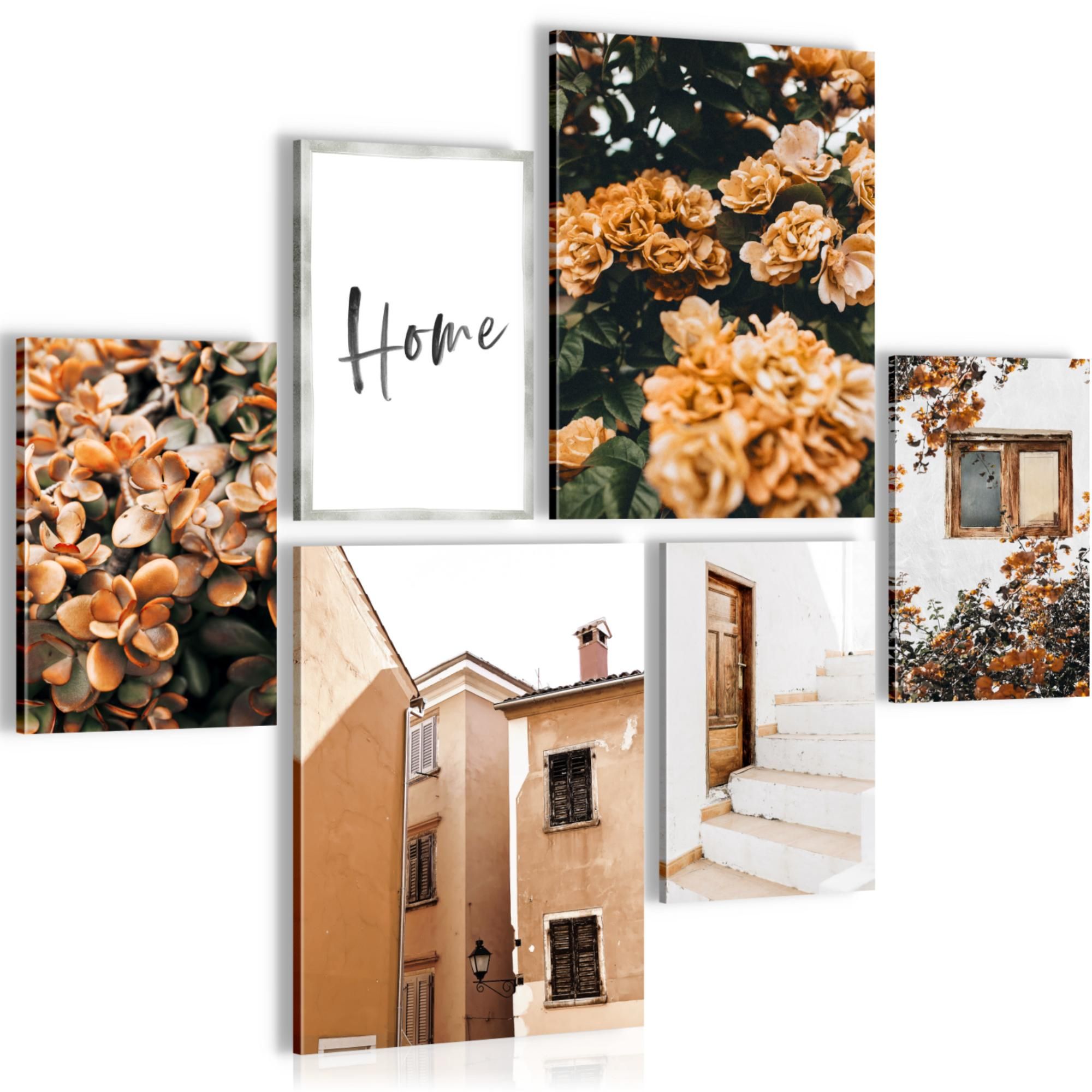 Novart Tableau Décoration Murale N010163a Home Fleurs Moderne Collage ...