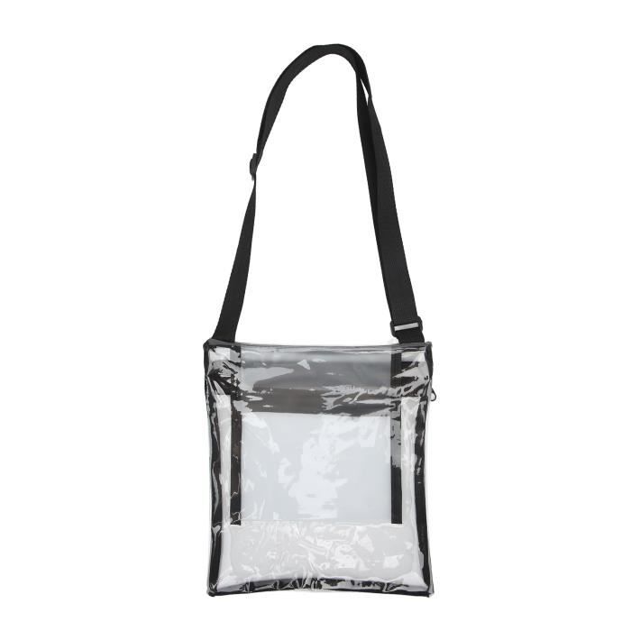 Qiilu sac transparent approuvé par le stade Sac messager transparent ...