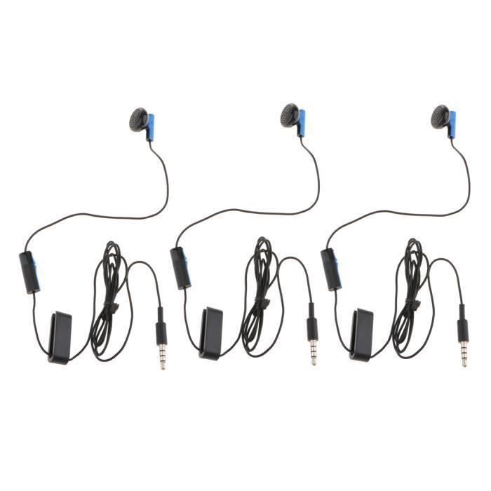 Écouteur pour écouteur ps4,casque mono casque mono noir,écouteurs mono ...