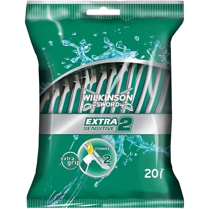Wilkinson Sword Extra 2 Précision pour Homme Rasoirs Jetables 20 ...