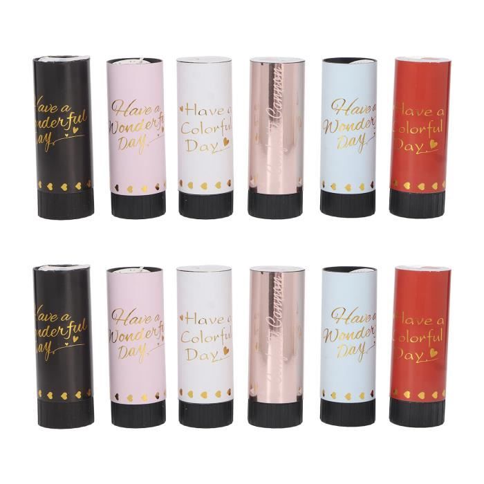 TMISHION Canon à confettis Confetti Popper, 12 PCS portable confetti ...