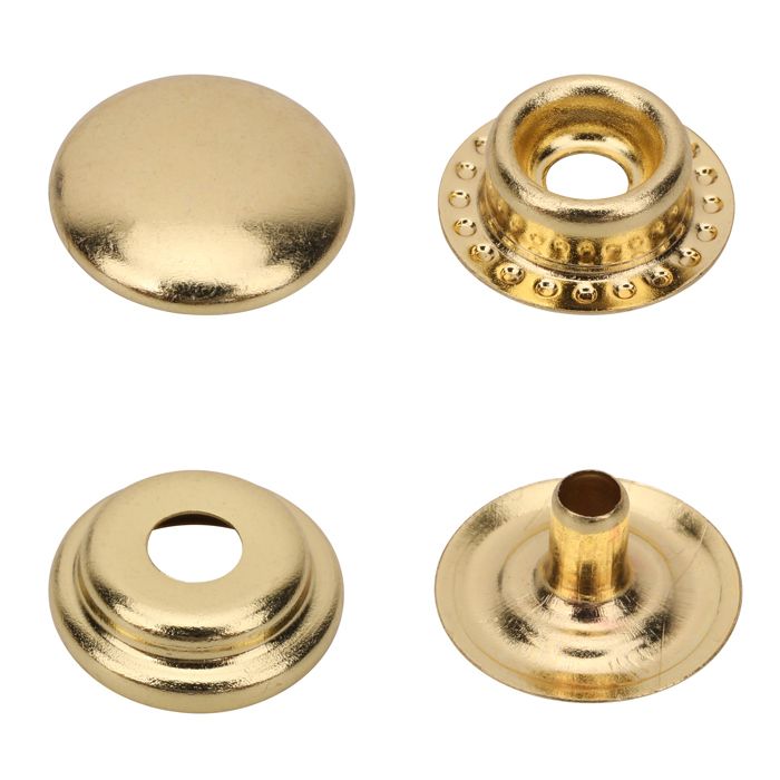 10mm Or Boutons Pression en Métal Snap Popper boutons-pression durable ...