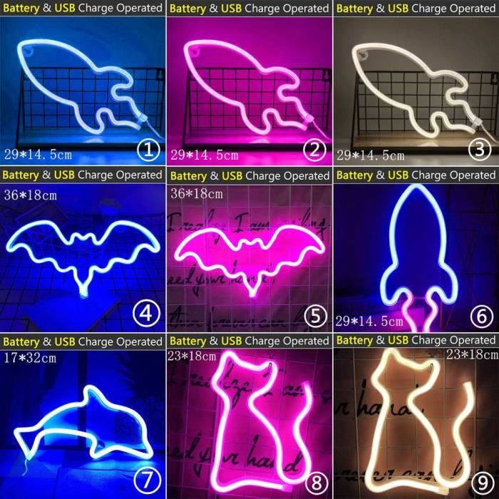 NEON,Group C-NO.9--Lampe néon LED avec design de nuage, veilleuse ...