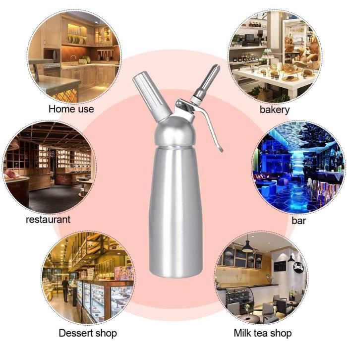 Siphon Chantilly Professionnel 500Ml Siphon À Chantilly Siphons De ...