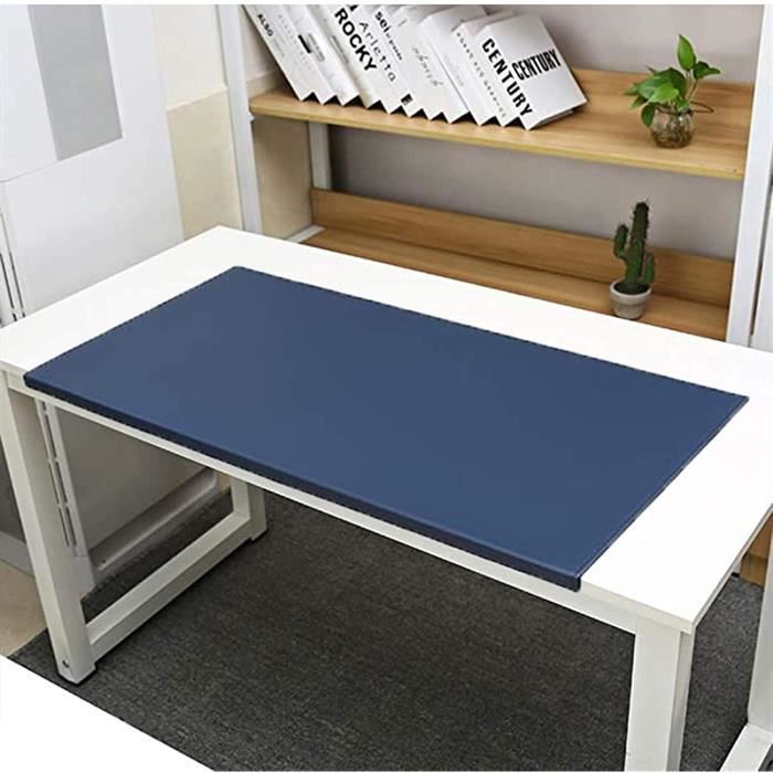 Sous-main de bureau en cuir 80 x 40 cm avec rebord complet - Sous-main ...