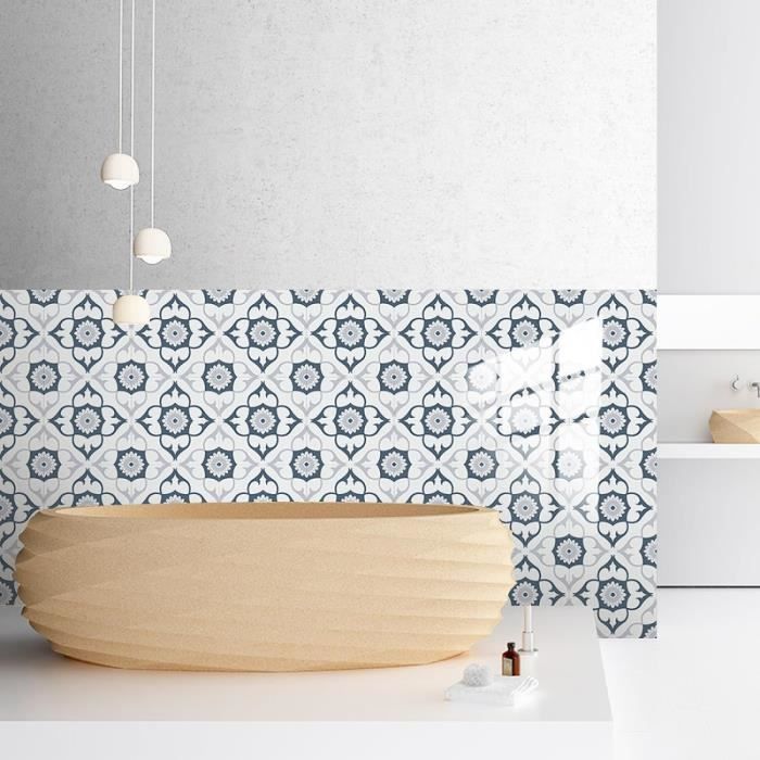 Dalle Pvc Adhesive Murale 15X15 Avec Motif Stickers Cuisine Stickers Muraux Cuisine Carrelage ...