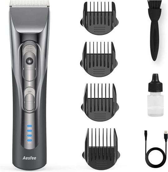 Tondeuses Cheveux Professionnelles Hommes, Tondeuses Barbier Sans Fil et Set Tondeuse à Cheveux ...