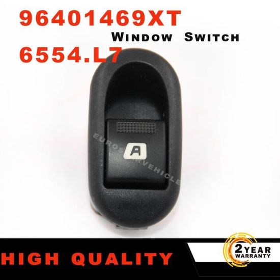 Interrupteur de commande de lève-vitre électrique, 6554.L7 96401469XT, pour citroën C2 C3 II C3 ...
