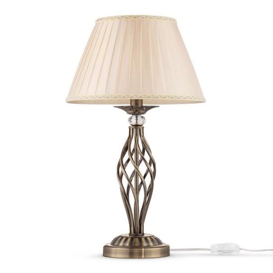 Grace Lampe de table en laiton et cristal, 1 lumière, E14 - Cdiscount ...