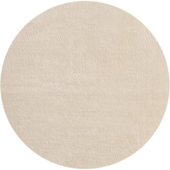 Mia´S Teppiche Olivia Tapis Salon, Courte Pile, 120 Cm Rond, Beige[u55 ...