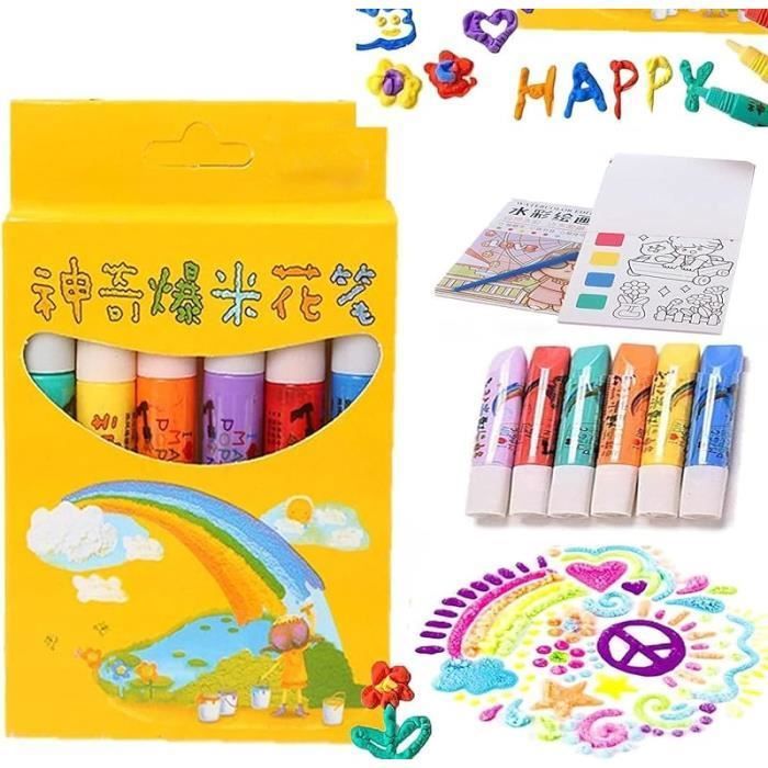 Stylo dessin de pop-corn bulles de couleur magique stylos pop-corn ...