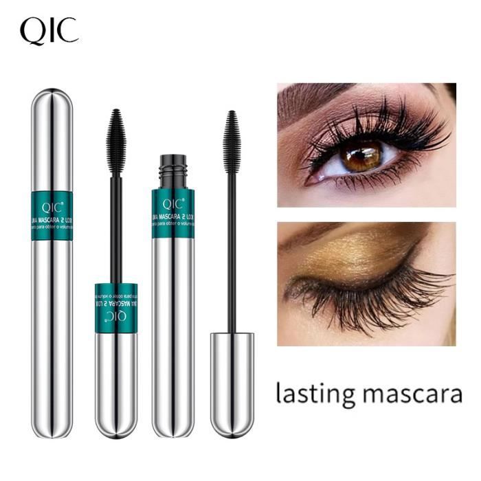 Mascara 4D à double effet 2 en 1 QIC tête de brosse en silicone épaisse ...