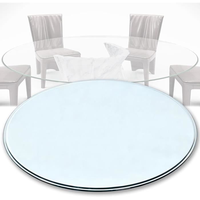 Plateau Rond De Table En Verre Trempé, Fonctions Multiples Forte ...