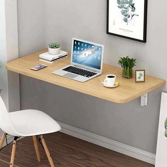 Bureau Mural Rabattable, Table Pliante Cuisine, Bureau Pliable Mural En ...