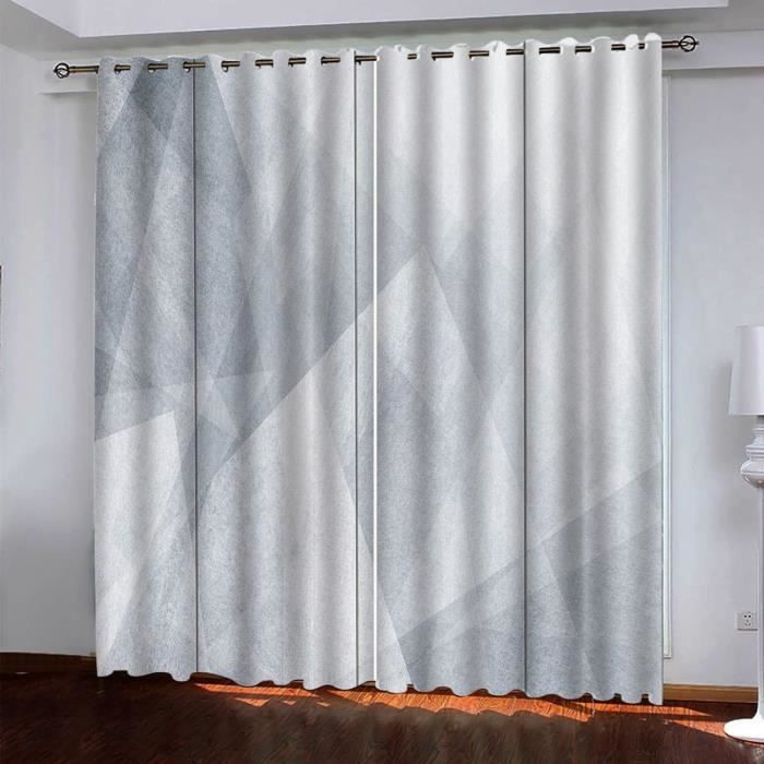 Rideau Occultant Enfant - 3D Idées Géométriques Simples Imprimé Rideaux ...