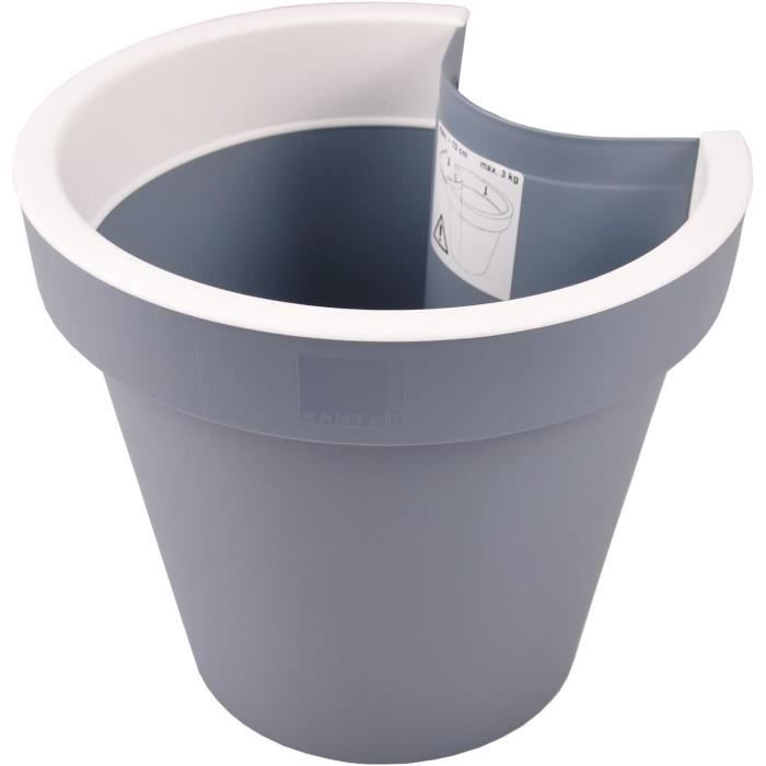 E & K Gouttière Pot D 25 Cm H 21 Cm Toit Pot De Fleurs Pour Tube Cas ...
