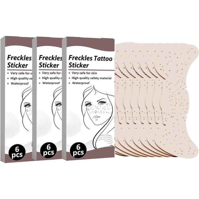 Freckles Tattoos Stickers, Natural Lifelike Fake Freckles Autocollant ...
