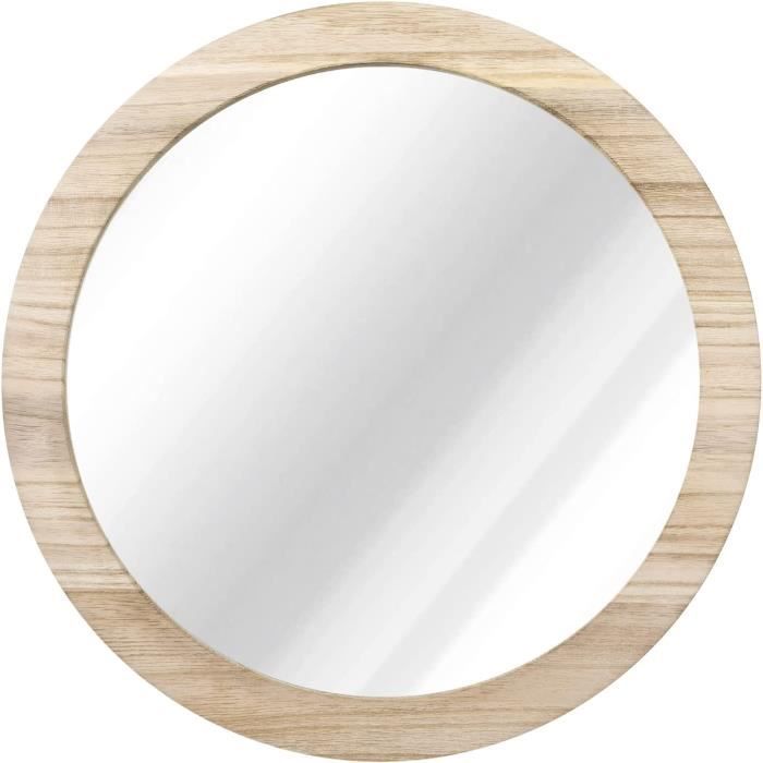 Miroir mural rond décoratif de 30 cm pour salle de bain, courtoisie de ...