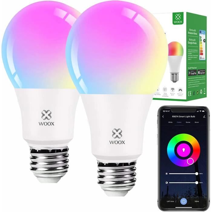 Ampoule Connectée Alexa, Ampoule Intelligente 10W Wifi Led Smart Bulb E27,Compatible Avec Alexa ...