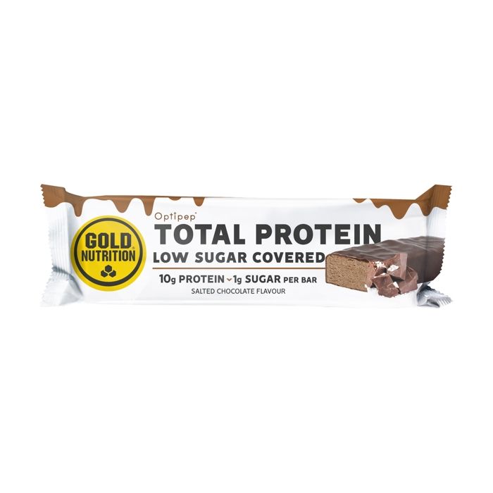 GOLD NUTRITION - Barre protéinée enrobée de chocolat salé 1 barre de ...