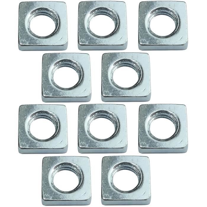 Écrou - C49620 Lot 10 Écrous Carrés M5 Plats Profil Bas 8.0X2.7Mm ...