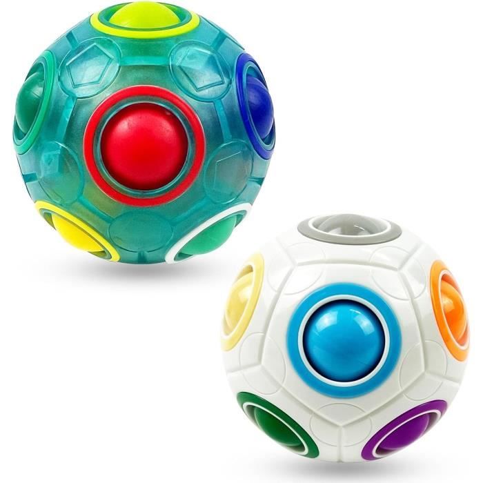 Boule Magique Arc-En-Ciel Lot De 2 Puzzle 3D Ballon De Football ...