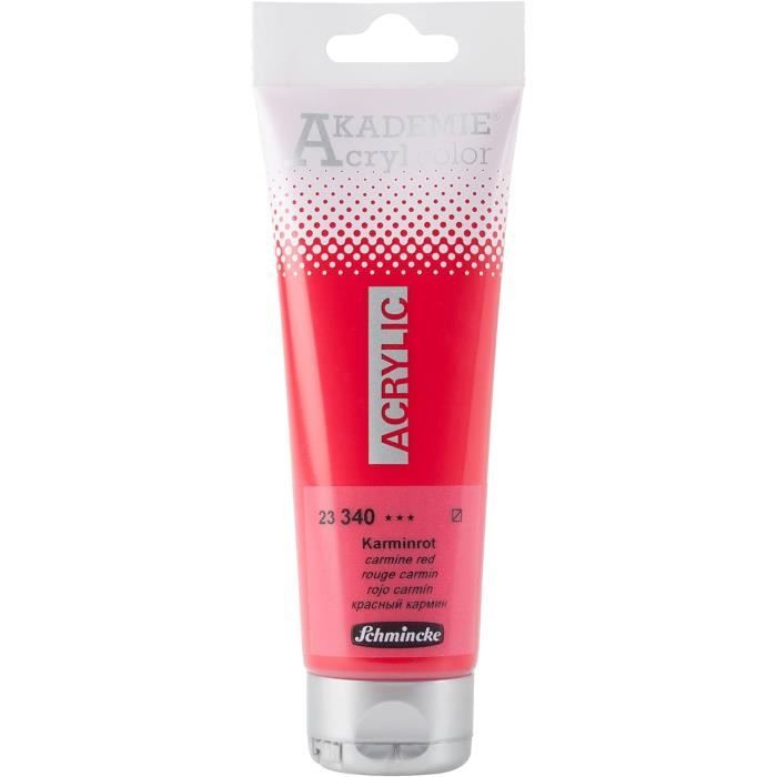 Akademie® Acryl Color, Rouge Carmin En Tube De 120 Ml, 23340012 ...