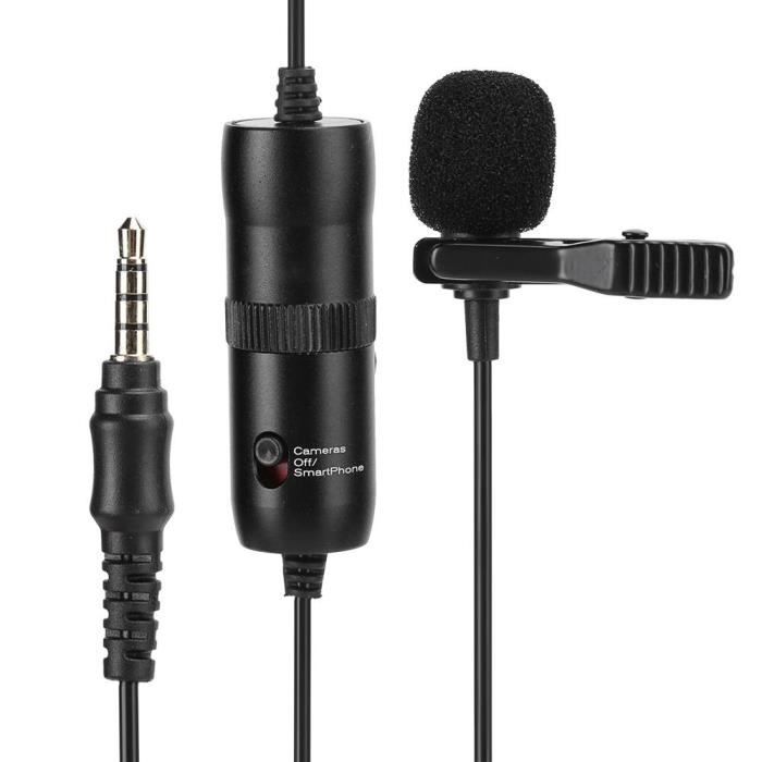 EJ.life Microphone cravate SL1 Lavalier Microphone Portable Cravate ...
