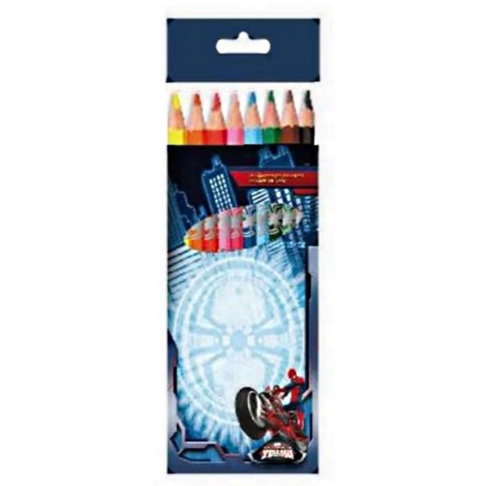 SET 8 CRAYON DE COULEUR SPIDERMAN MARVEL PAPETERIE - Cdiscount Beaux ...