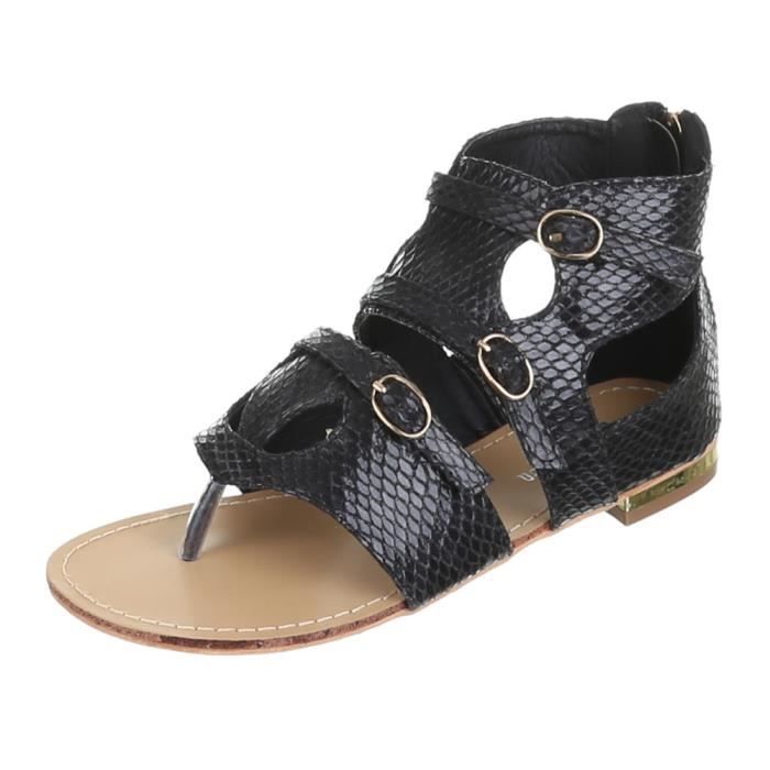 Chaussures femmes sandales serpents OPTIQUES Escarpins Noir - Cdiscount Chaussures