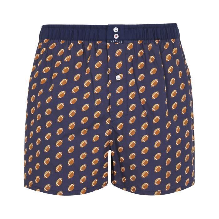 Caleçon coton Arthur bleu Bleu marine - Cdiscount Prêt-à-Porter