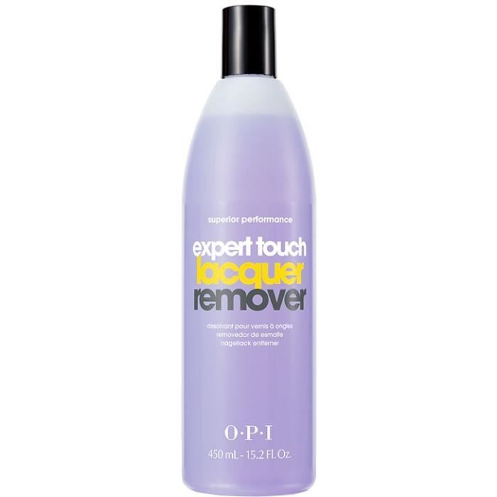 OPI dissolvant pour vernis à ongles Expert Touch ladies 450 ml purple ...