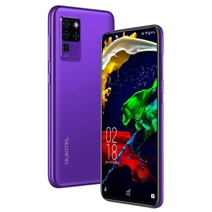 Smartphone OUKITEL C21 Android 10.0 OS 4Go 64Go Écran 6.4"FHD+ 4000mAh ...