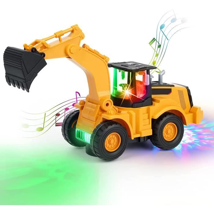 Kizeefun Pelle Jouet, Marche Automatique avec Son et Lère Véhicules de ...