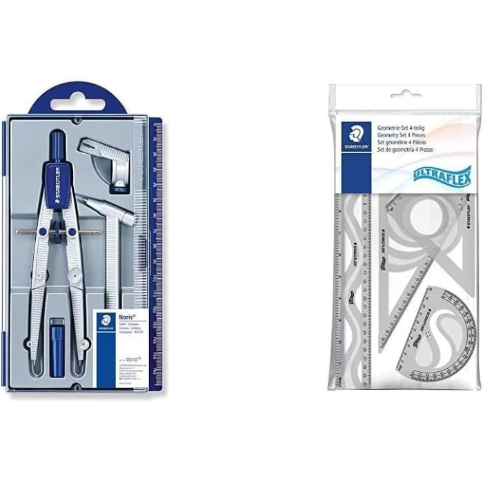 Staedtler Noris 550, Compas scolaire de précision à réglage rapide et ...