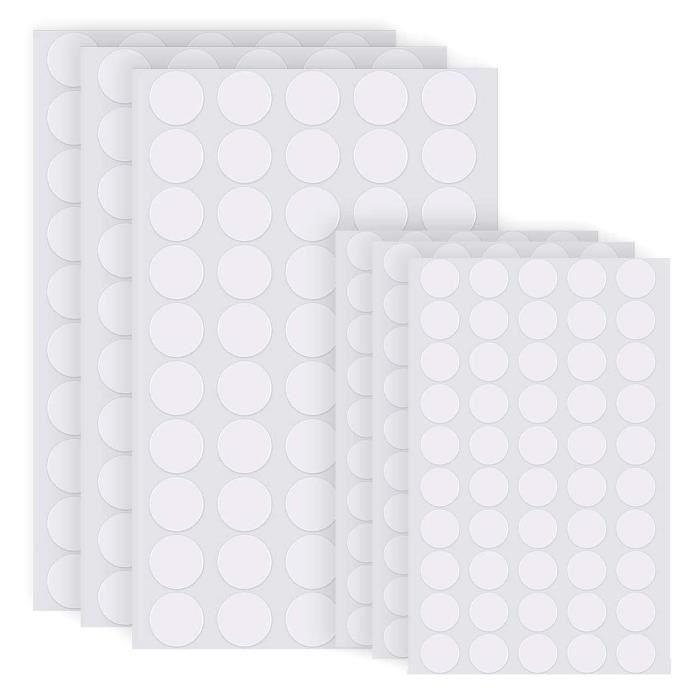 300 Pièces Mastic Transparent, Points Adhésifs Double Face Mastic Rond ...