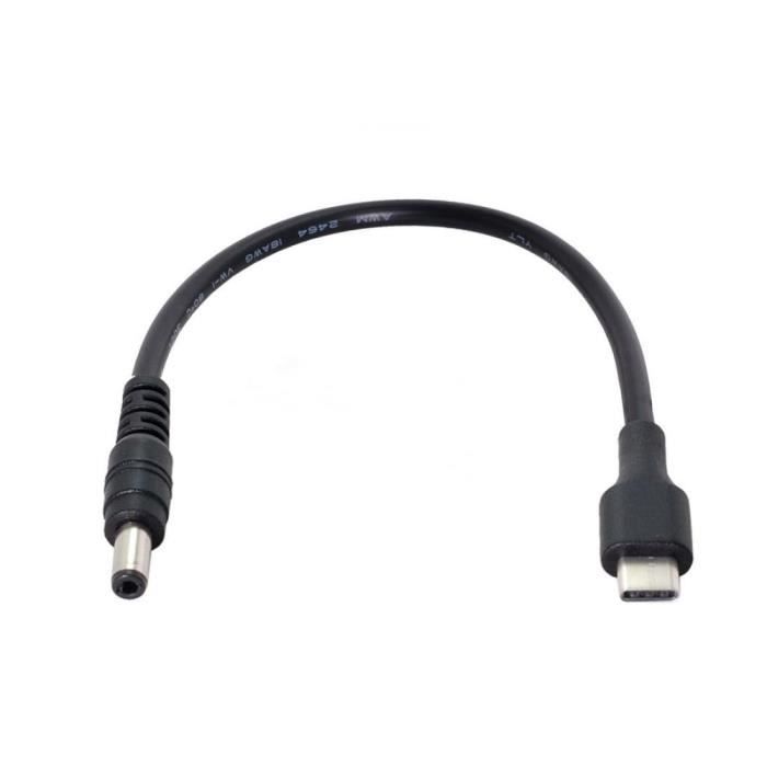 Usb C Vers Dc 5 V 5,5X2,5 Mm Câble D'Extension De Prise D'Alimentation ...